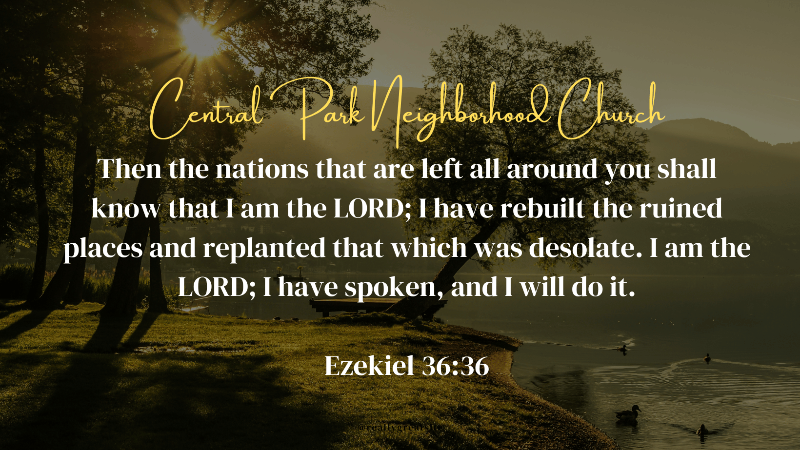 CPNC Home - Central Park Neighborhood Church